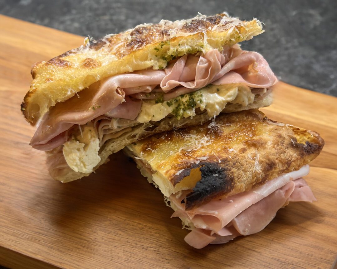 Mortadella and Stracciatella Panini - Orlando Foods