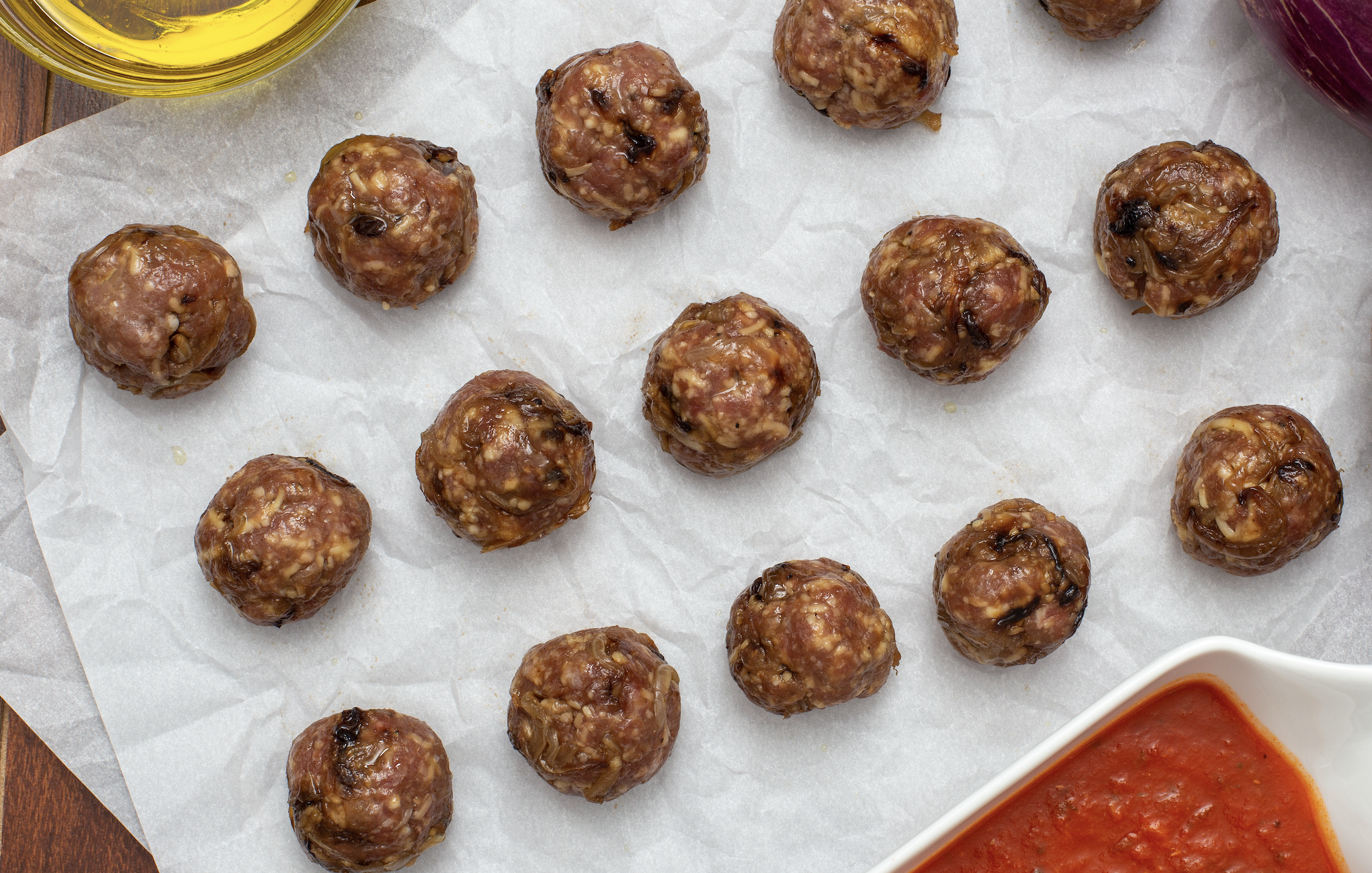 Stuffed Eggplant Meatballs - Orlando Foods